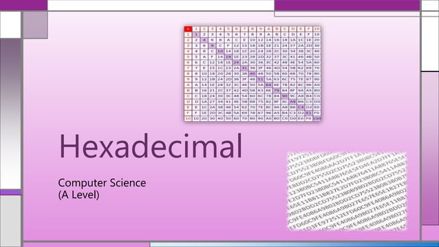 Hexadecimal (Calculations and Explanations) | PPTX
