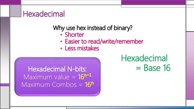 Hexadecimal (Calculations and Explanations)