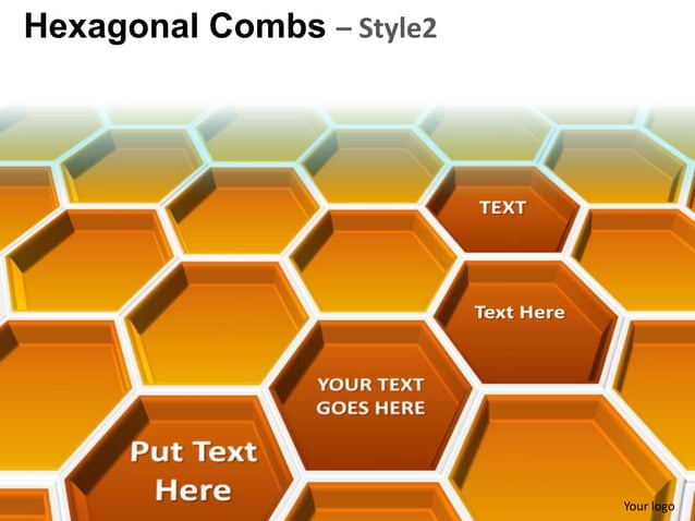 Hexagonal combs style 2 powerpoint presentation templates | PPTX ...