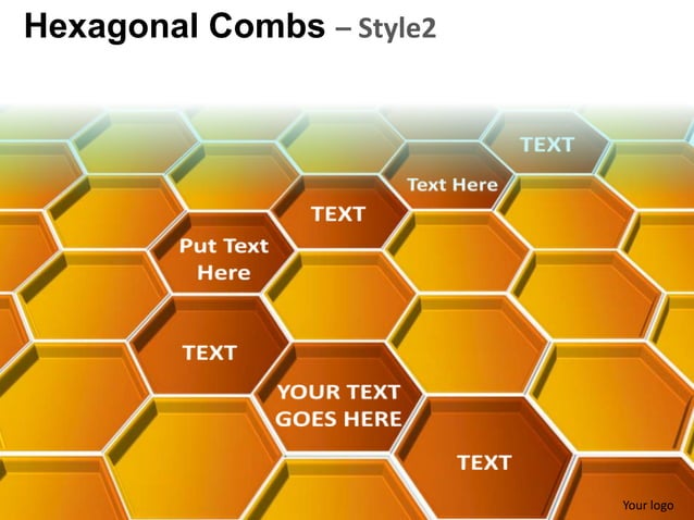 Hexagonal combs style 2 powerpoint presentation templates | PPTX ...