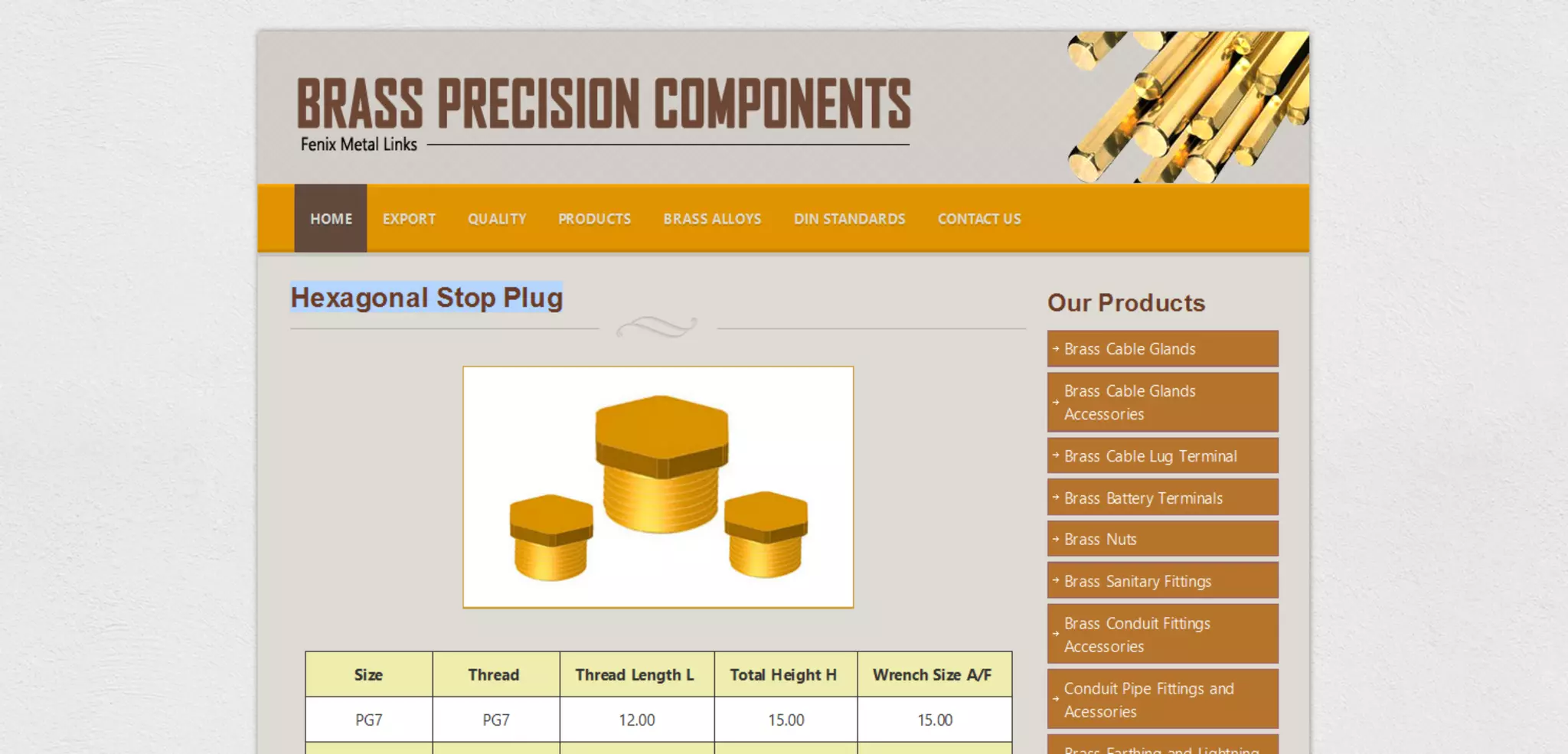 Hexagonal stop plug | PDF
