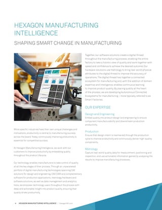 Hexagon Manufacturing Intelligence Canada - Solutions Brochure | PDF