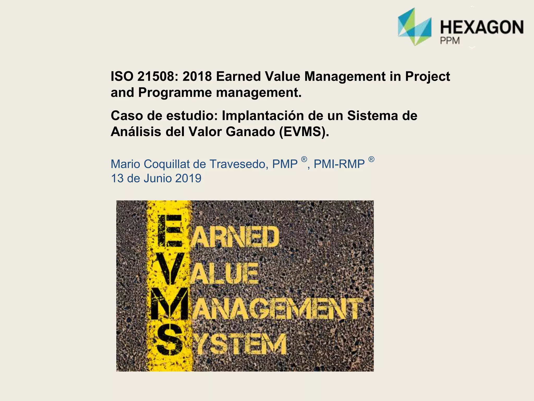 ISO 21508: 2018 Earned Value Management in Project and Programme ...