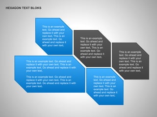 Hexagon Text Blocks Shapes | PPT