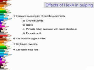 HexA in pulping and bleaching | PPTX