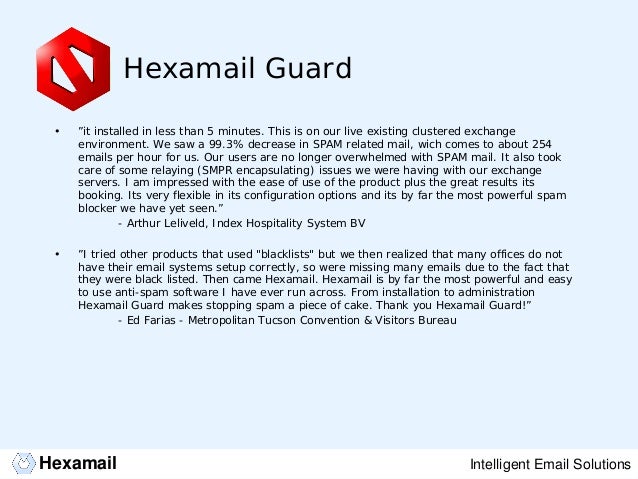 Hexamail Guard - Alto al SPAM