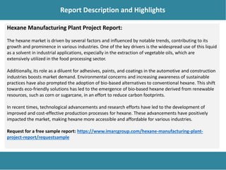 Hexane Manufacturing Unit | Project Report 2023: Machinery, Raw ...