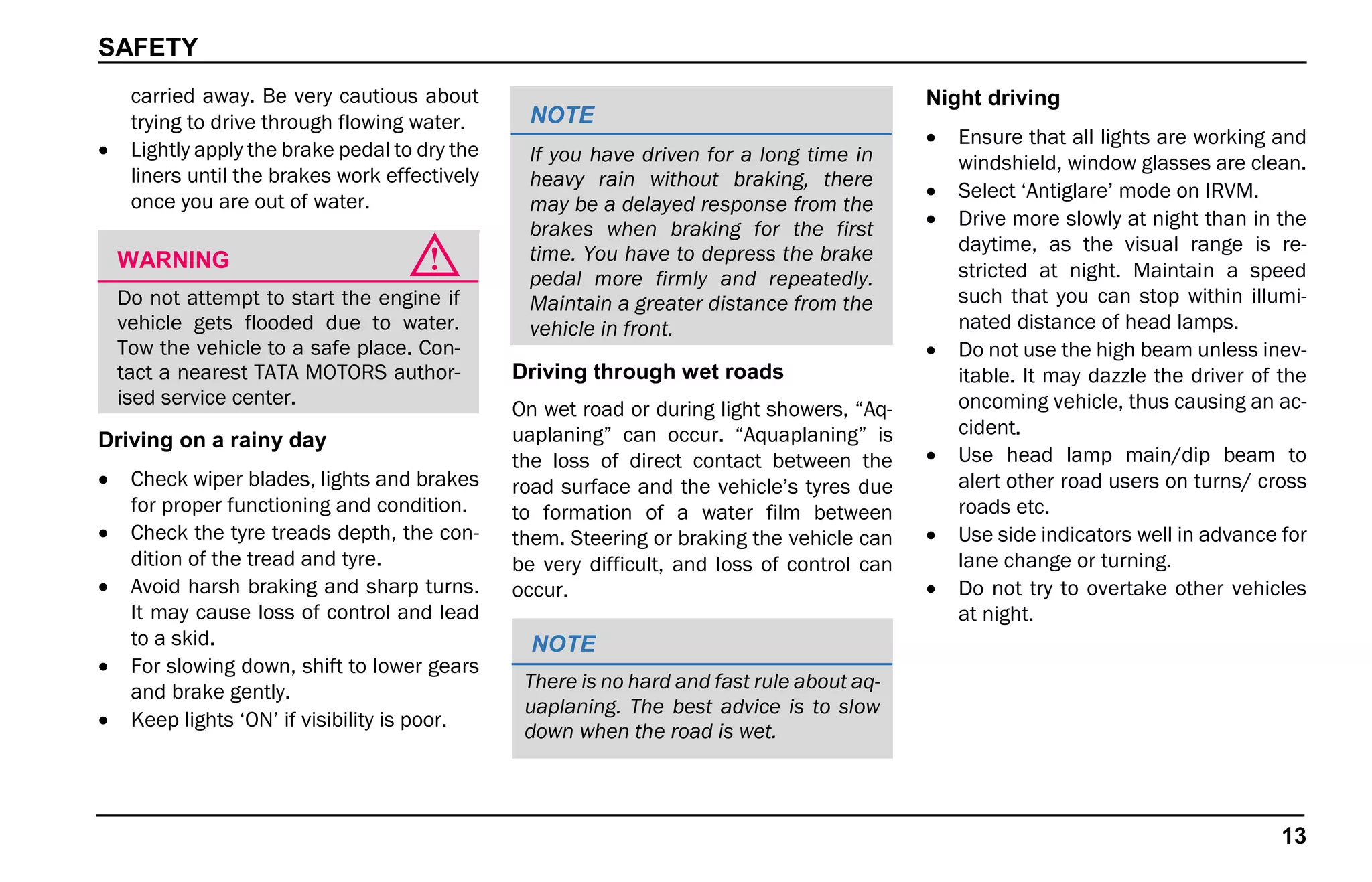 Tata Hexa owners manual | PDF