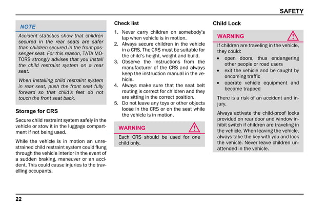 Tata Hexa owners manual | PDF