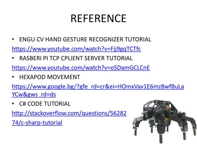 Hexapod robot control by raspberry pi | PPTX | Computer Peripherals ...
