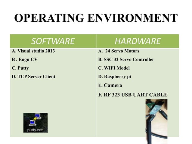 Hexapod robot control by raspberry pi | PPTX | Computer Peripherals | Computing