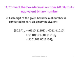 Hexa to binary | PPTX