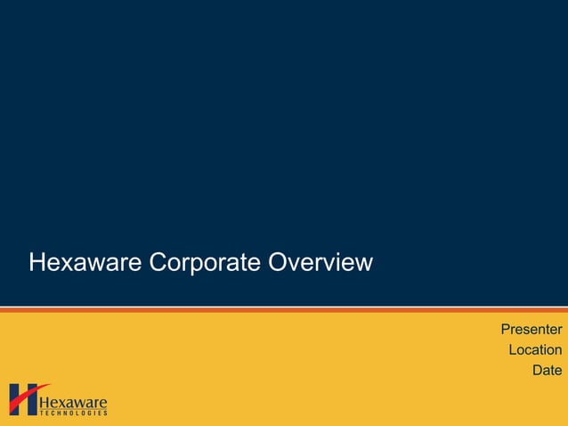 Hexaware corporate overview nov10 | PPTX