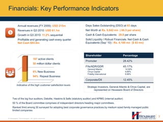 Hexaware corporate overview nov10 | PPTX