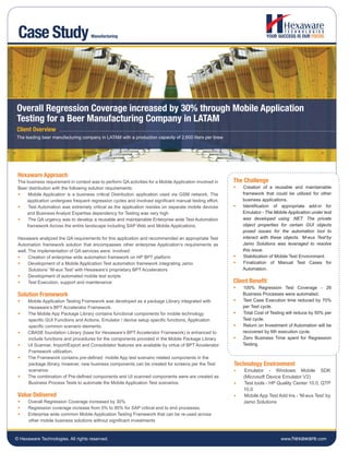 Hexaware Mobile Test Case Study | PDF