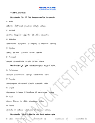 Hexaware mock test1 | PDF