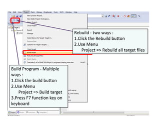 Hex file creation using Keil uVision | PDF