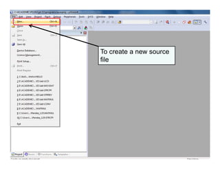 Hex file creation using Keil uVision | PPT