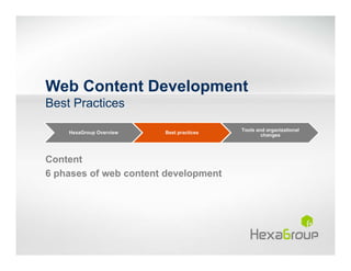 Web Content Development Process - Best Practices | PDF