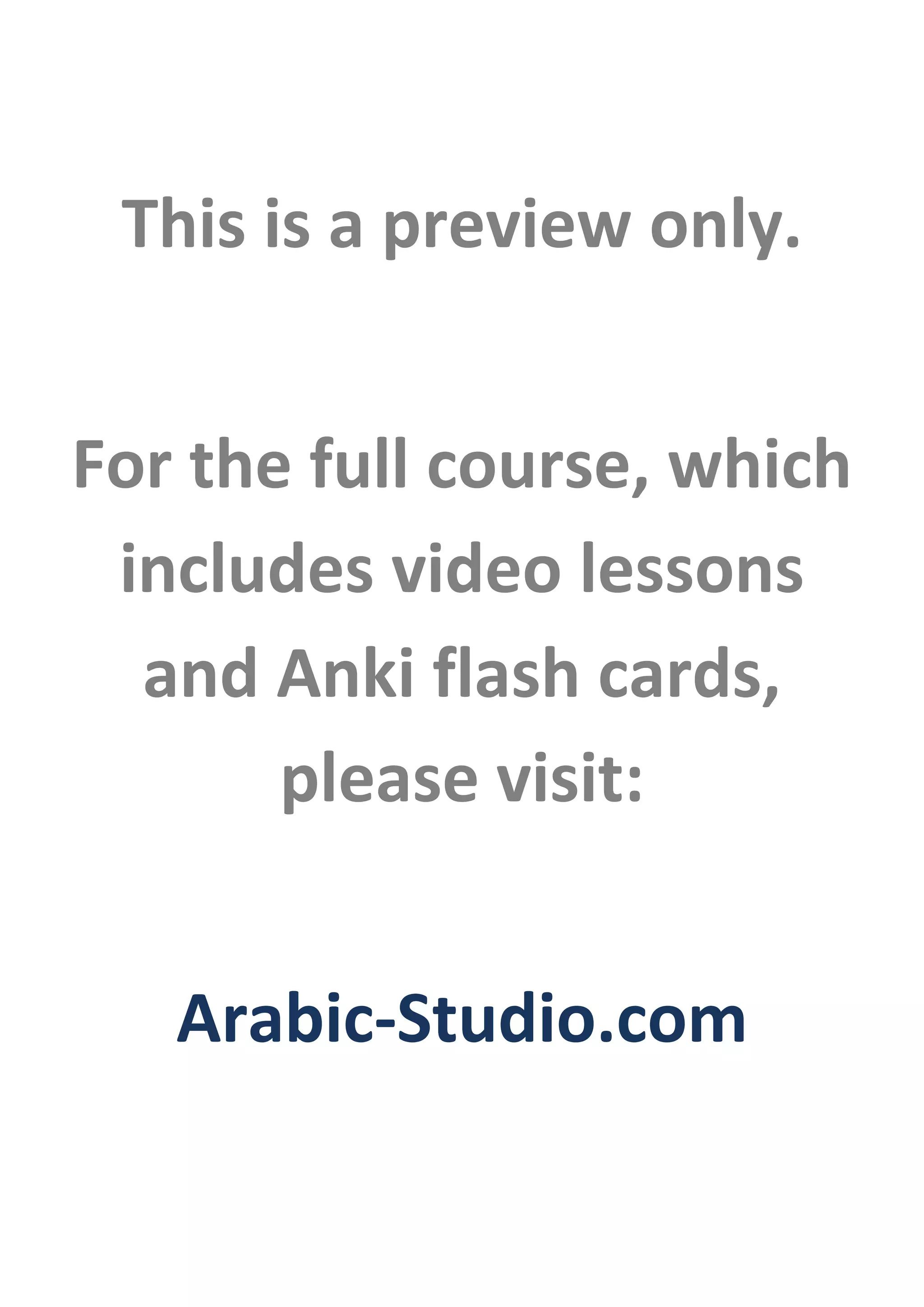 Basic arabic-grammar part02 | PDF