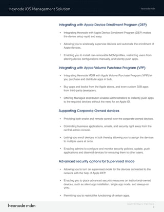 Hexnode iOS Management solution | PDF