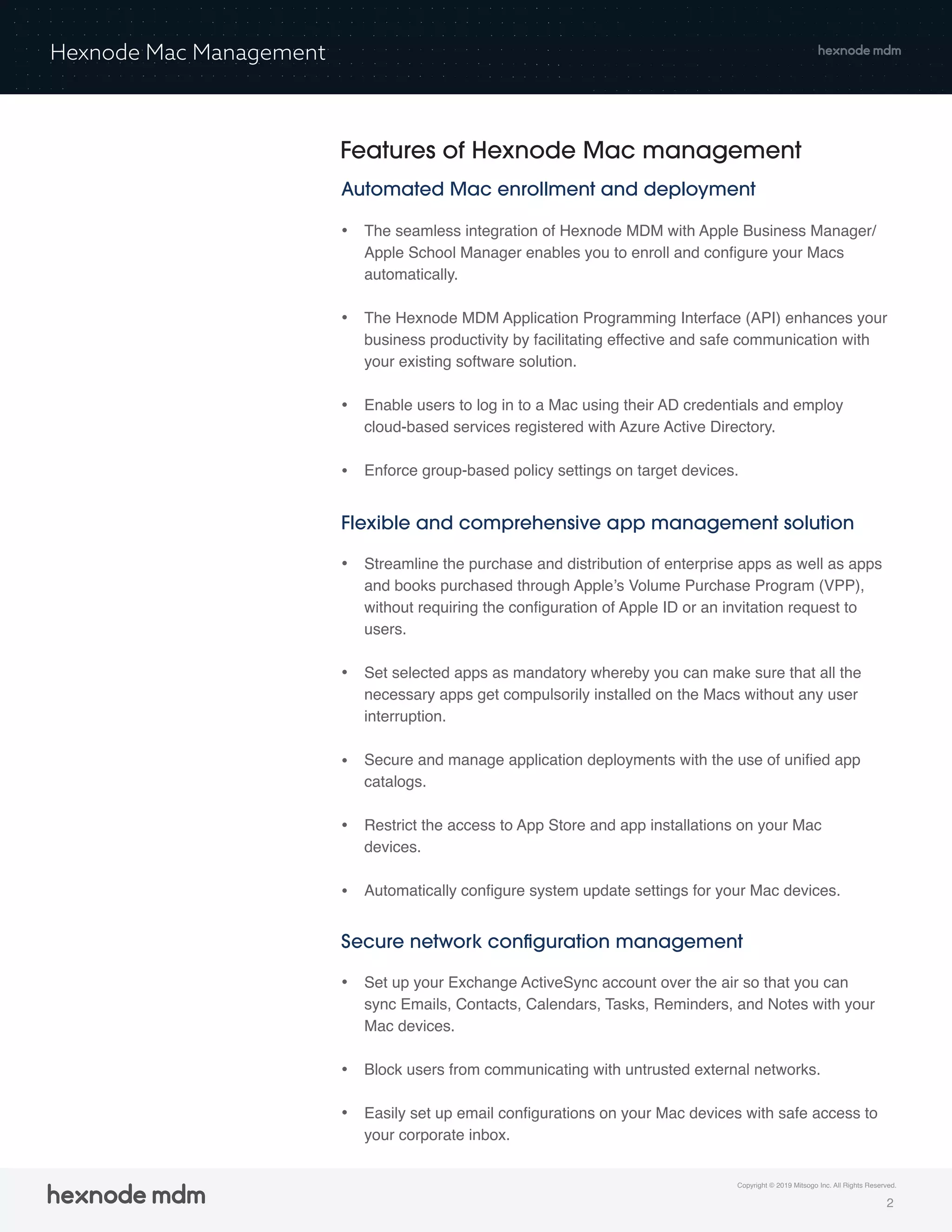 Hexnode Mac Management | PDF