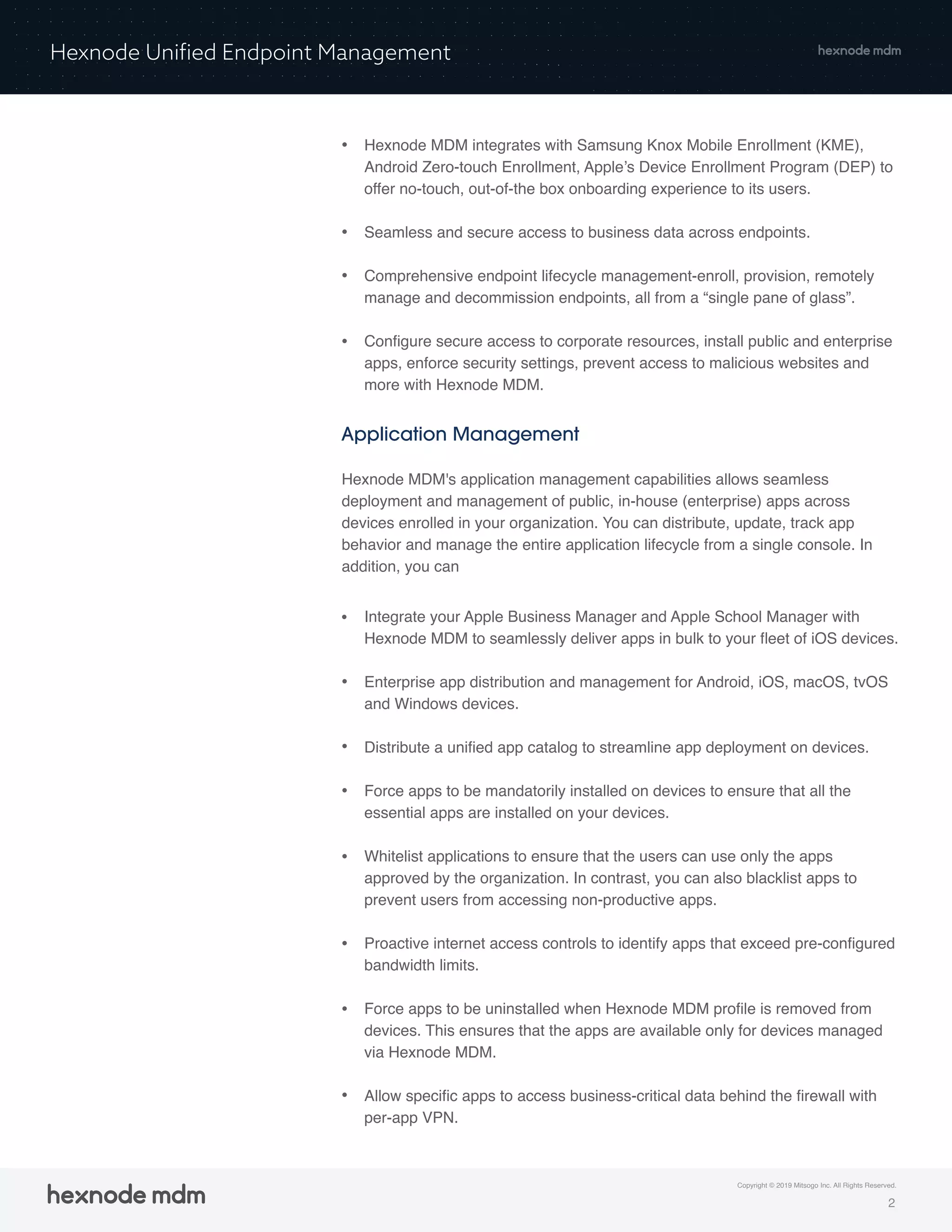 Hexnode Unified Endpoint Management Pdf