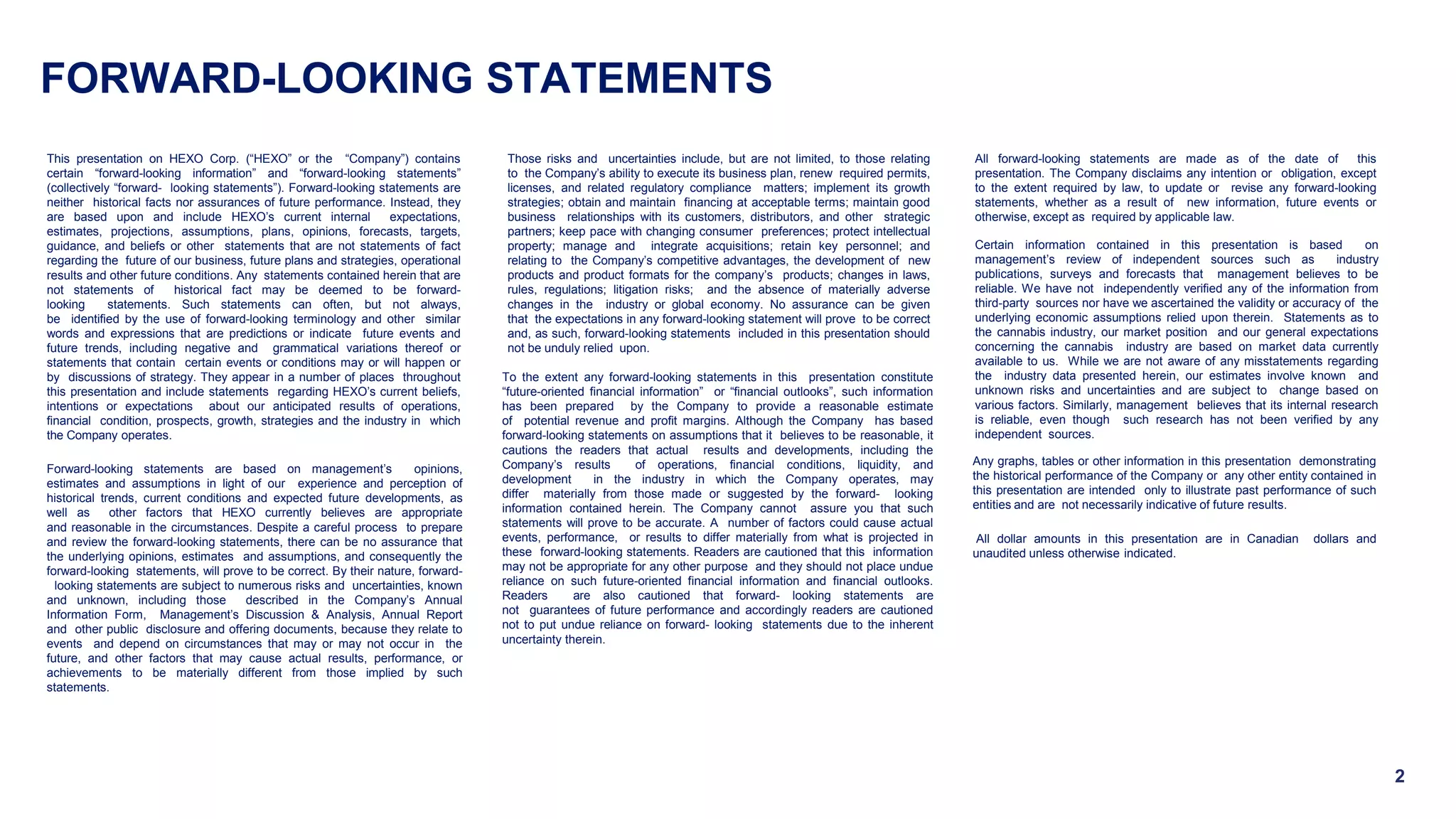 Hexo 2022 q1 corporate presentation EN | PPTX