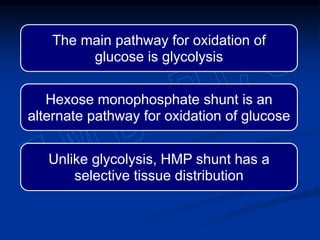 Hexose monophosphate shunt | PPTX