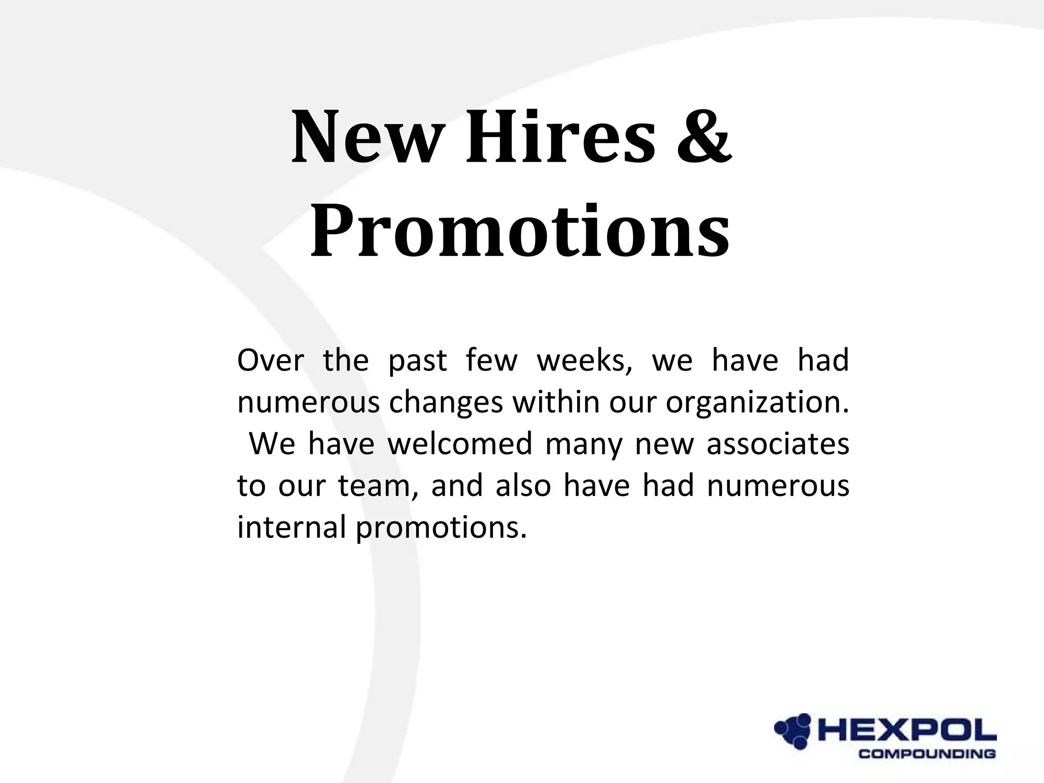 New Hires & Promotions! | PPT