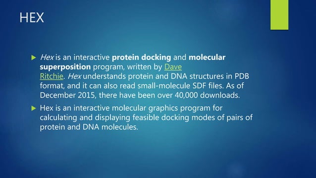 HEX structure prediction tool.pptx | Databases | Computer Software and ...