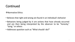 Moral Dilemma and Ethical Decision Making | PPTX