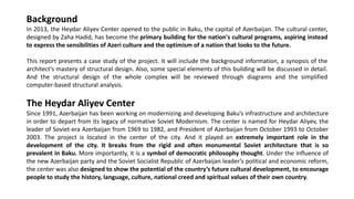 Heydar Aliyev Center , Baku, Azerbaijan | PDF