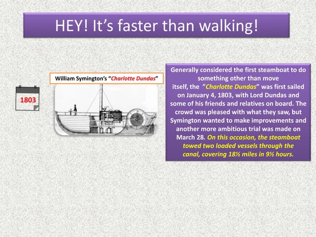 Hey its faster than walking | PPT
