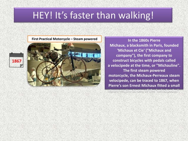 Hey its faster than walking | PPT