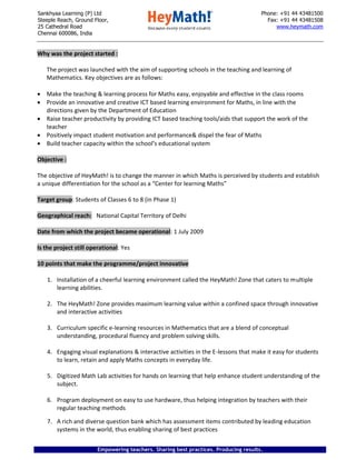 Hey math | PDF | Education industry | Industries