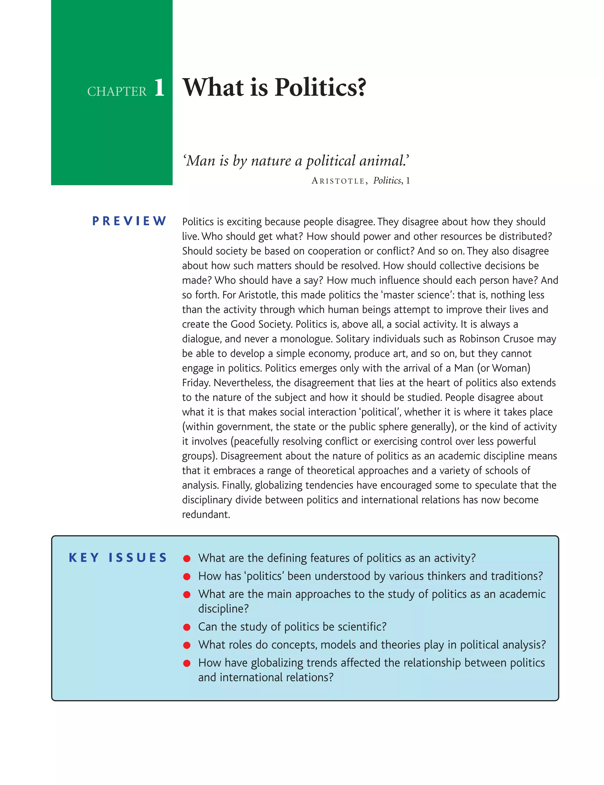 Heywood politics ch1 | PDF