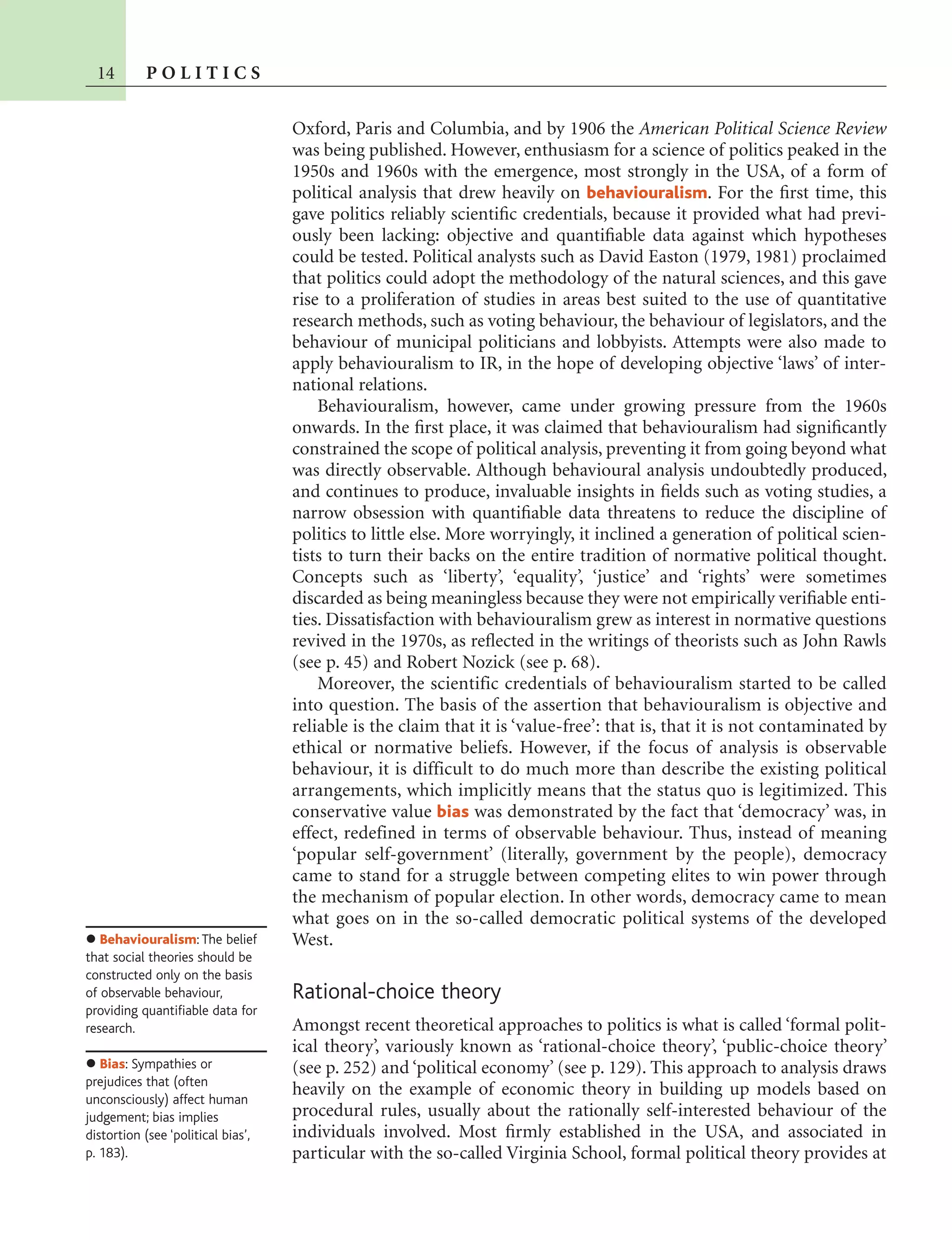 Heywood politics ch1 | PDF