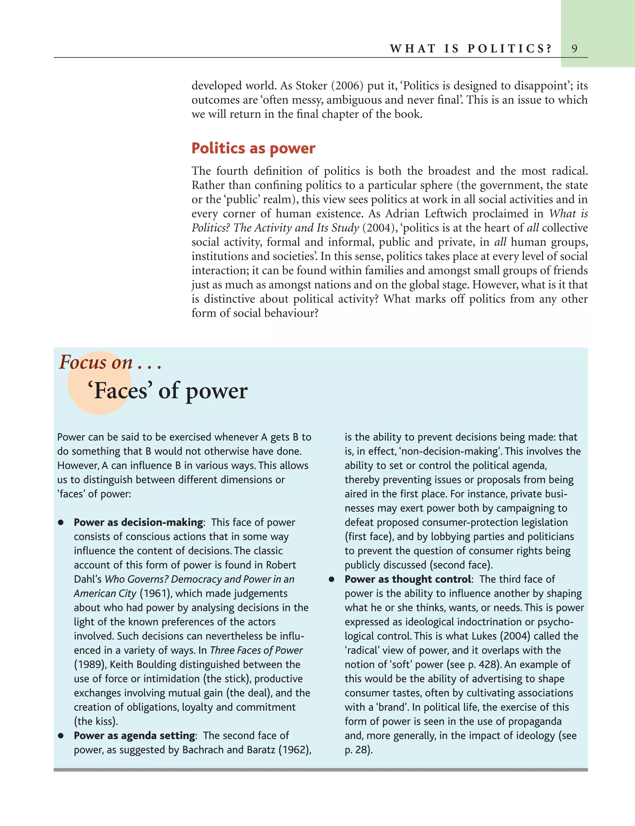 Heywood politics ch1 | PDF