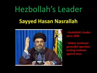 Hezbollah Terrorist Organization | PPTX