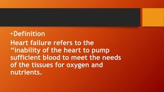 Congestive heart failure CHF | PPTX