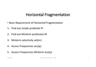 Distributed DBMS - Unit 4 - Data Distribution Alternatives: | PDF