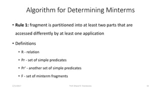 Distributed DBMS - Unit - 4 - Data Distribution Alternatives | PPTX