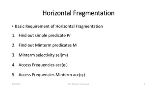 Distributed DBMS - Unit - 4 - Data Distribution Alternatives | PPTX