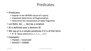 Distributed DBMS - Unit - 4 - Data Distribution Alternatives | PPTX