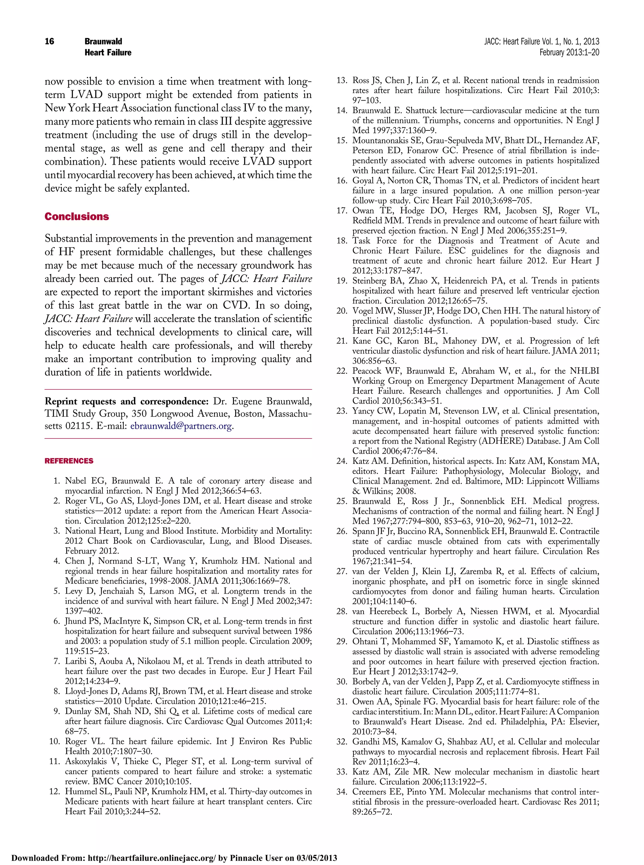 Hf eugene braunwald 2013 | PDF