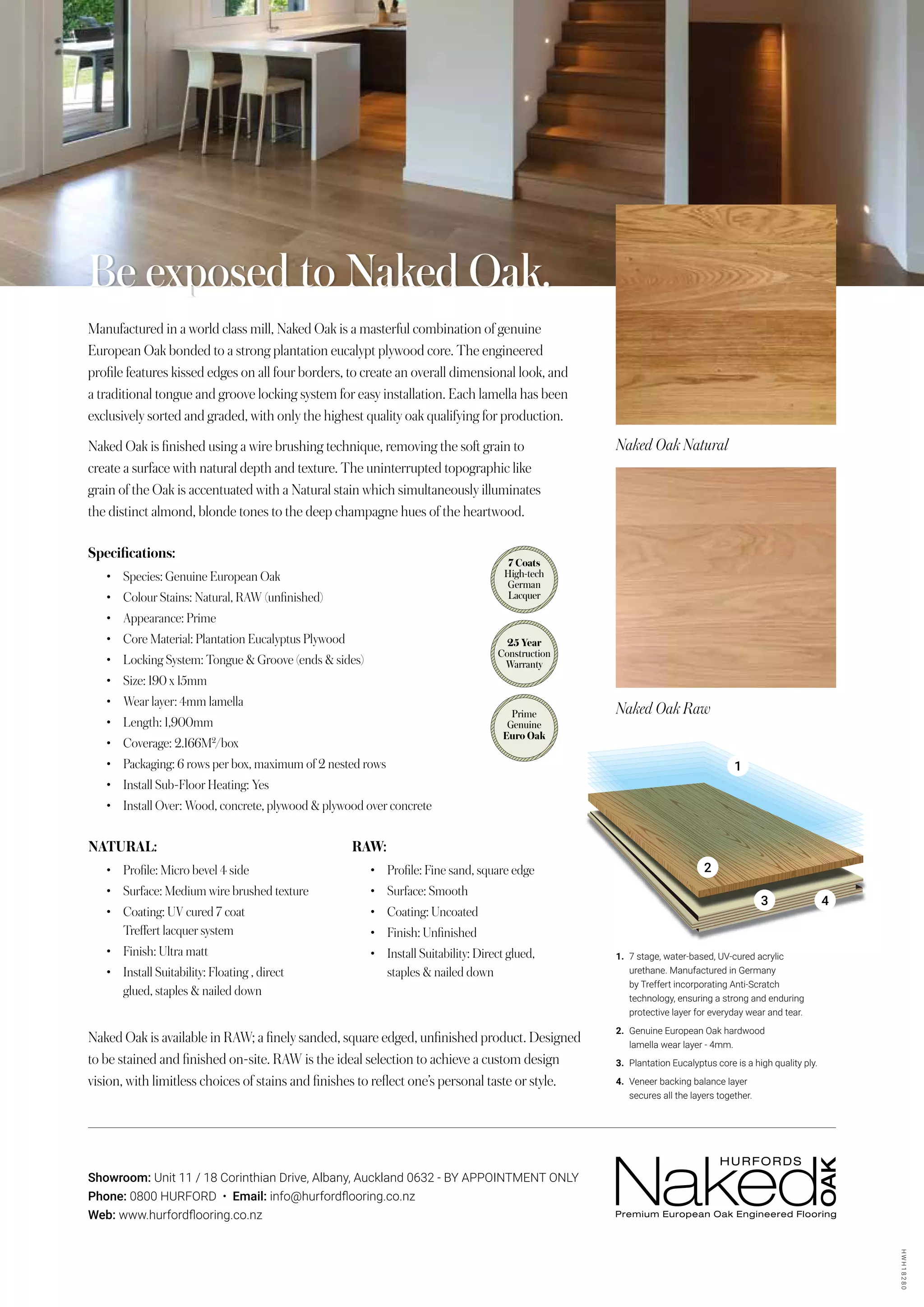 Hf naked-oak-brochure-nz | PDF | Woodworking | Arts and Crafts