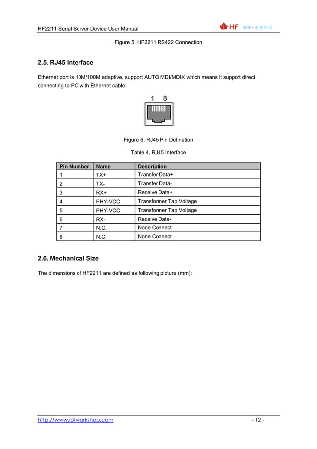 Hf2211 user manual v1.2(20190215) | PDF