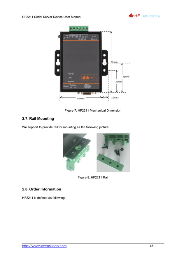 Hf2211 user manual v1.2(20190215) | PDF