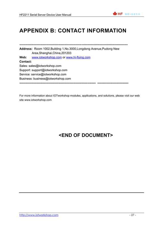 Hf2211 user manual v1.2(20190215) | PDF